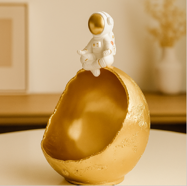 Astronaut Moon Showpiece – Premium Home Decor